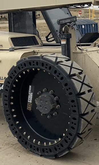Solid Telehandler Tires - Forget Flat Tires Go Solid - Evolution Wheel